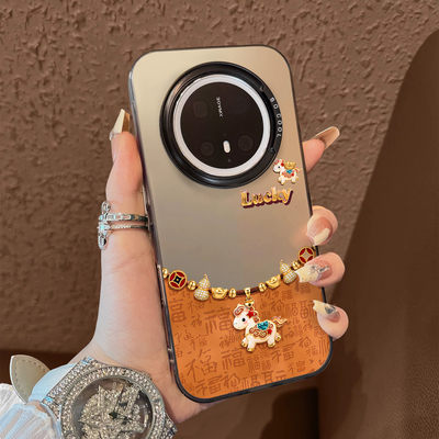 适用于华为mate80promax手机壳福快乐马年支架60简约50e系列彩银40+套新品30epro防摔男女款保护套mate70air