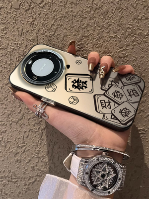 适用彩银华为手机壳简约