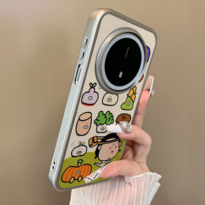 适用于华为mate70proplus手机壳蔬菜大集结二合一小羊皮60pro十支架简约新款50e套防摔男女生mate60pro+