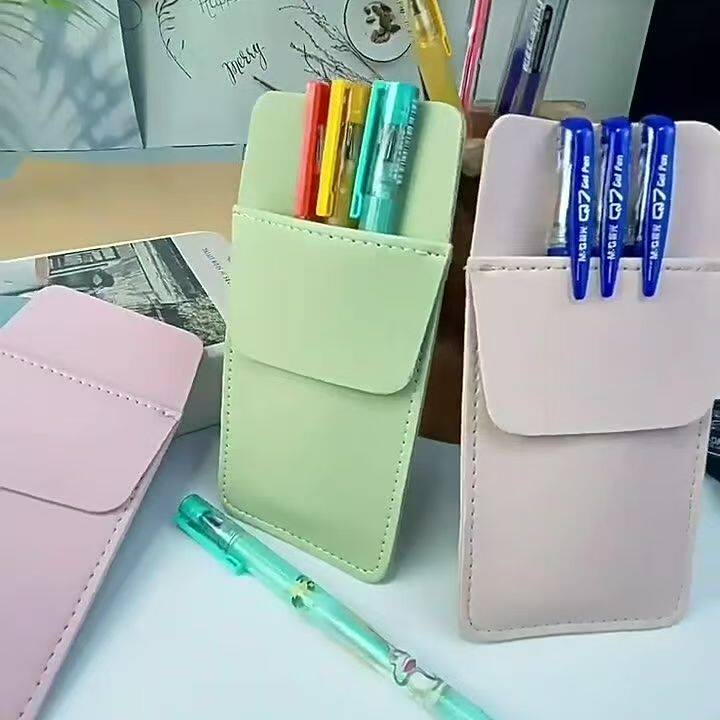 医生护士笔袋耐磨防漏PU皮质耐用大容量笔袋插笔袋笔插大白笔袋兜
