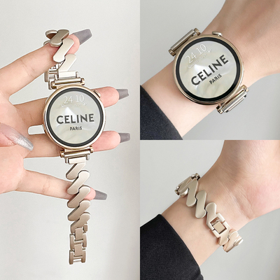 UHADA金属波浪Z字形表带高级感女