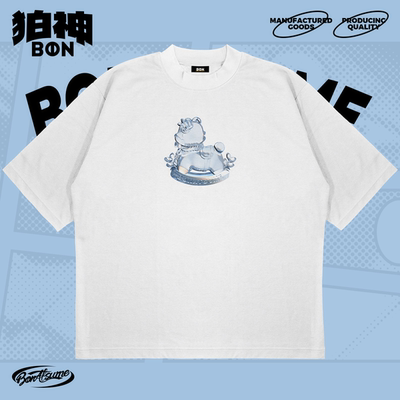 【BON】2026春夏短袖T恤 晶体BOBO-小马 宽松福瑞FURRY210g