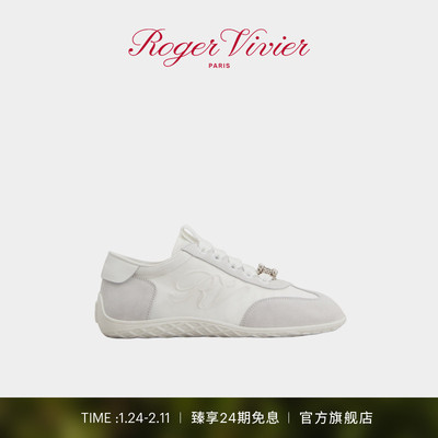 【新年礼物】Roger Vivier/2025秋冬RV女鞋Viv Low皮革休闲德训鞋
