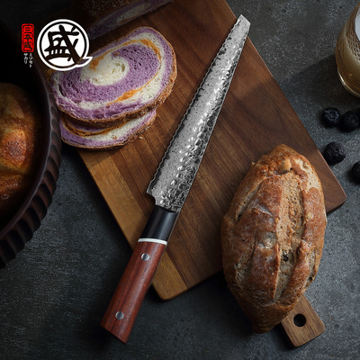 日本三本盛面包专用刀大马士革