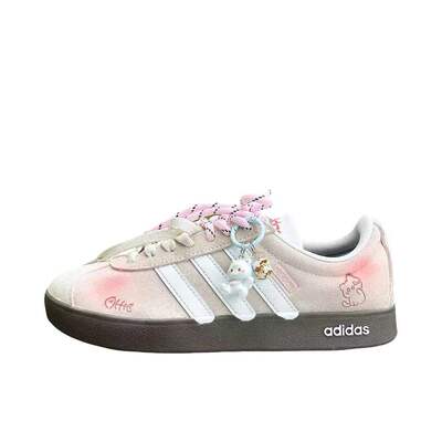 【定制球鞋】Adidas neo VL Court 2.0   板鞋   喵趣粉黛 HQ1802