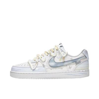 【定制球鞋】 Nike Court Vision 1 板鞋  月下蝶舞 DH2987-101