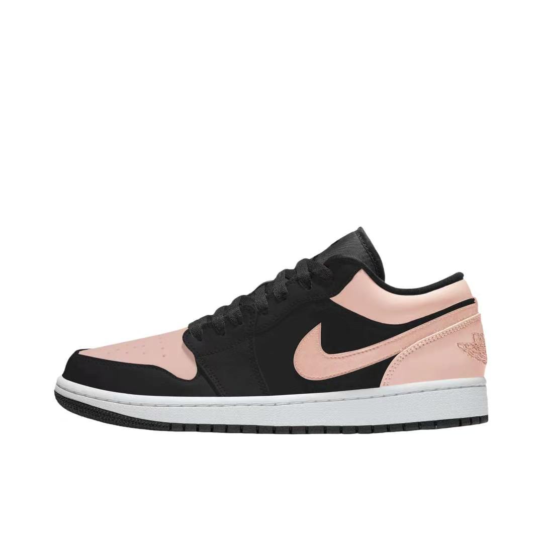 【定制球鞋】Air Jordan 1 板鞋 黑色/粉色/脚趾 553558-132