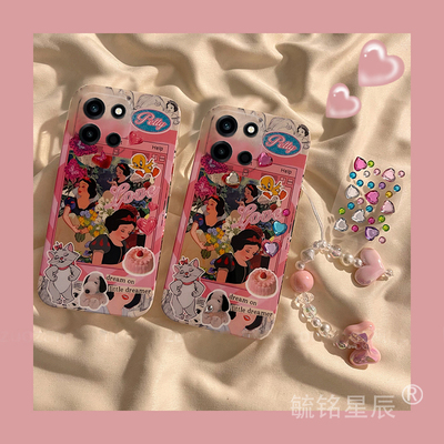 适用一加13手机壳ace6新款turbo6v卡通6t公主ace2pro立体5竞速版3v透明的15硅胶12挂件11可爱10少女心9rt/8/7