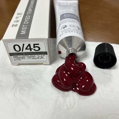 红色膏体045发廊专用染发膏