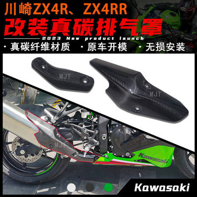 川崎zx4rr改装排气罩真碳纤维
