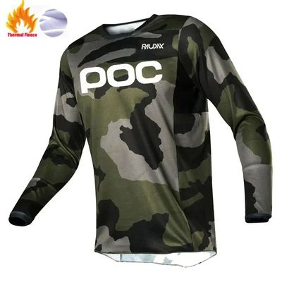 RAUDAX POC-Camiseta polar de manga larga para Motocross, rop