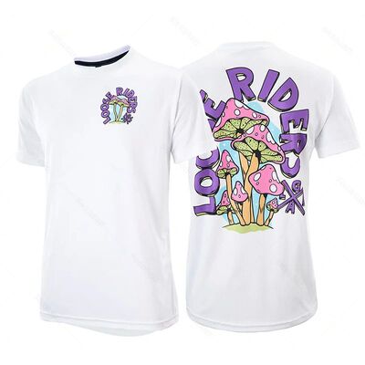 Camiseta de manga corta de ciclismo para hombre, ropa de mot