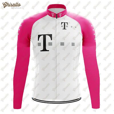 Jersey de manga larga de lana térmica del equipo profesiona