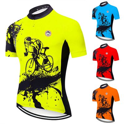 Camiseta de manga corta de Ciclismo para hombre, Maillot de