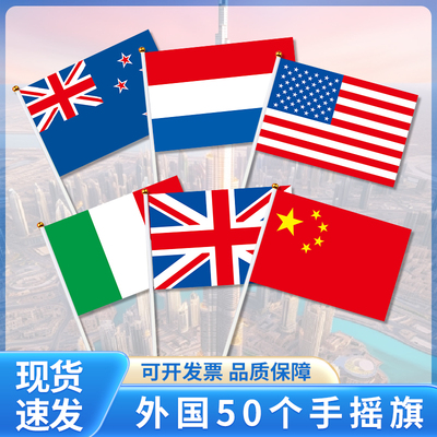 各国小国旗外国手摇旗小旗子