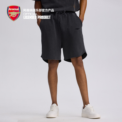 arsenal阿森纳旗舰店官方正品夏季刺绣加农炮短裤五分裤