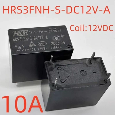 HRS3FNH-S-DC12V-A 12VDC 4脚10A 1组常开 通用款WL32F-S-112HM1N
