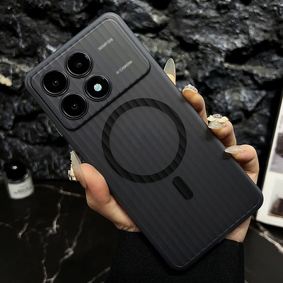 【半透明，防指纹】适用红米k70pro手机壳新款磨砂k70磁吸Magsafe高级感条纹k60ultra超薄redmi保护套男硬壳