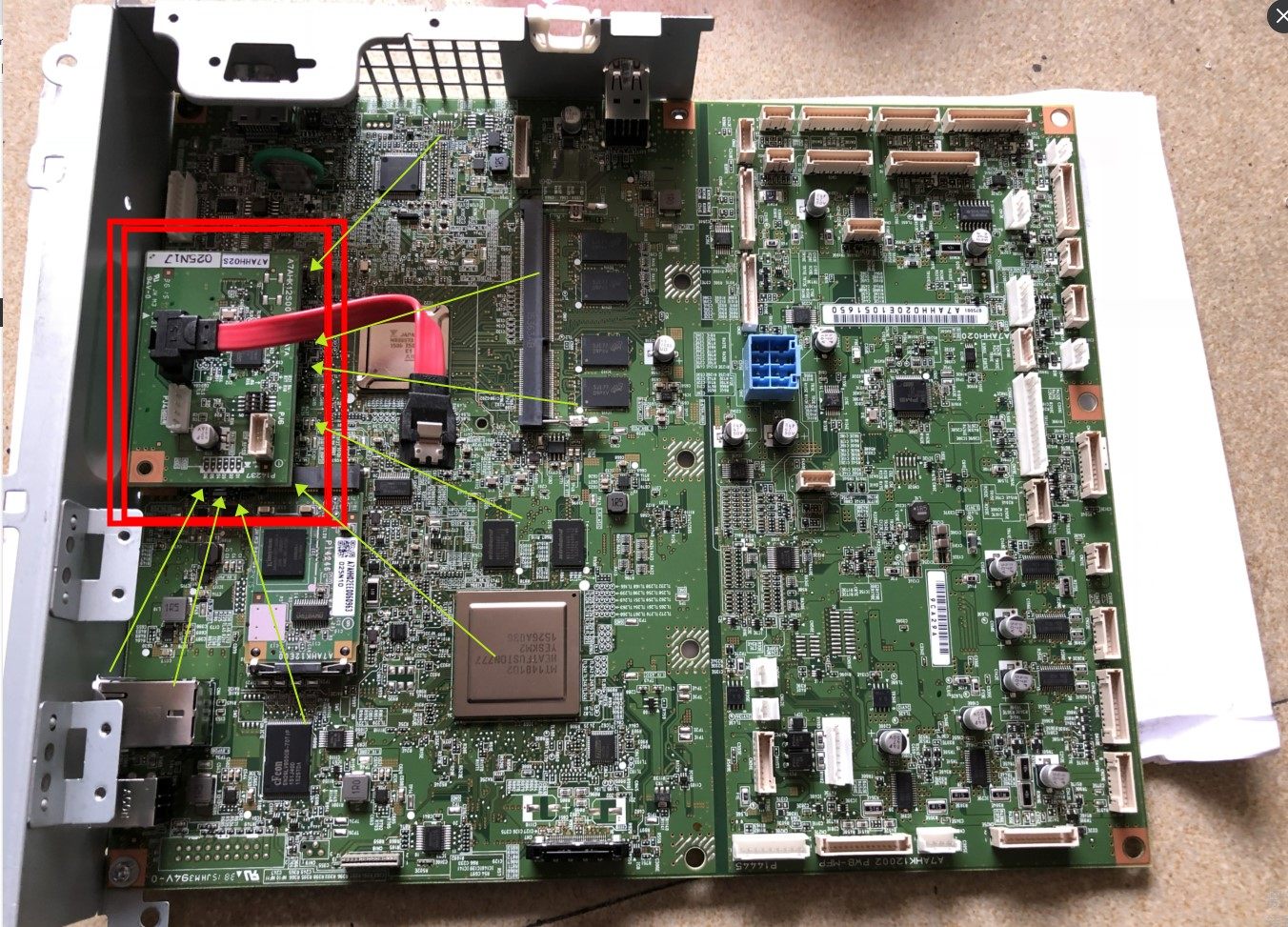 柯美美能达BH227 C287 367 7528硬盘震旦289S 369S硬盘接口板_虎窝淘