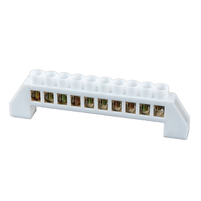 桥型零地排10孔铜排接线端子 接地零排 配电箱铜排零线端子连接件