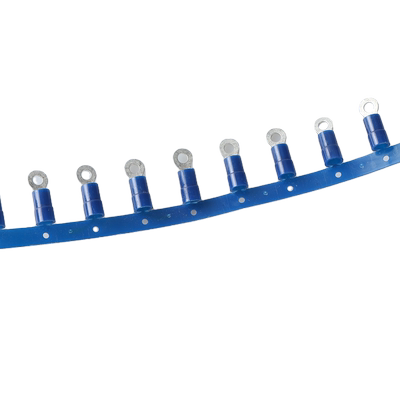 圆形预绝缘冷压连带接线端子RV2-3/4紫铜横排RVN1.25-3.2-P太阳端