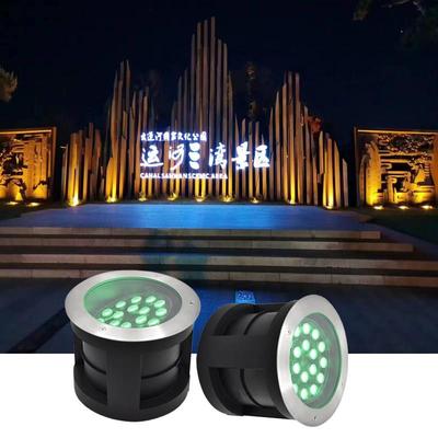 LED可调角度地埋灯6W9W12W18W24W36W户外防水嵌入式埋地七彩射灯