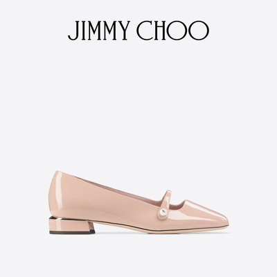 JIMMYCHOO/蕾丝芭蕾舞低跟鞋