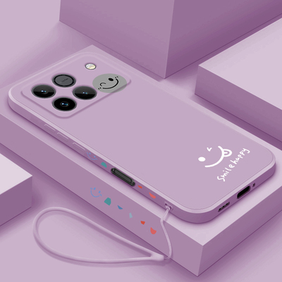 适用荣耀WIN手机壳简约笑脸WINRT液态全包保护套honor win网红超火创意女款AAK-AN00新款硅胶防摔软壳