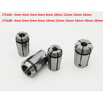 J7316A铣夹头铣床7316B夹头7320长45夹头弹簧嗦嘴筒夹MT4套装MT4-