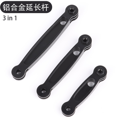 适用Gopro11/10/9相机加长支架insta360三合一金属延长杆支架one r x x2 大疆OSMO action配件