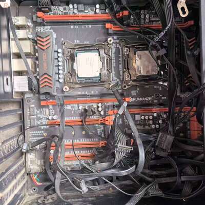 议价华南HUNANZHI X99-F8D双路主板，双路LGA20可维修