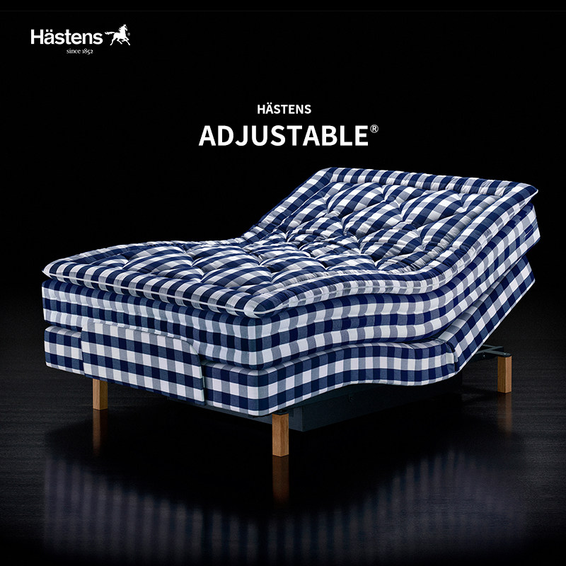 【官方正品】Hastens 海丝腾 ADJUSTABLE弹簧经典格纹可调节床