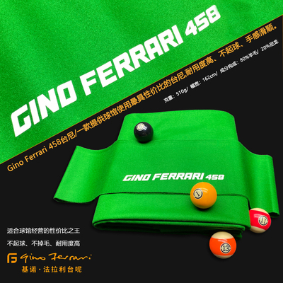 CPBA基诺法拉利458\599台尼球房专用中式黑八台布桌球耐用台尼