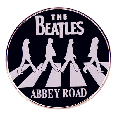 Abbey Road甲壳虫乐队胸针披头士别针摇滚乐队胸章合金徽章配饰