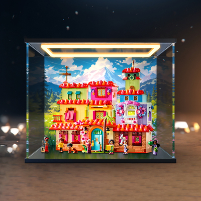 适用 乐高 迪士尼系列 43245 魔法满屋 模型亚克力回型灯收纳盒