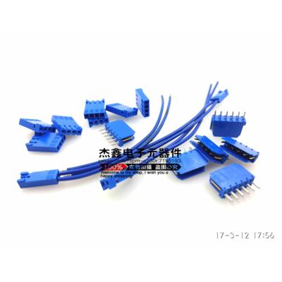 76384-306LF FCI蓝色连接器 6PIN 镀金 2.54mm BERG 全新