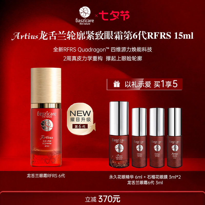 baszicare/贝熙迦儿龙舌兰紧致眼霜6代抚细眼袋预防凹陷松垮
