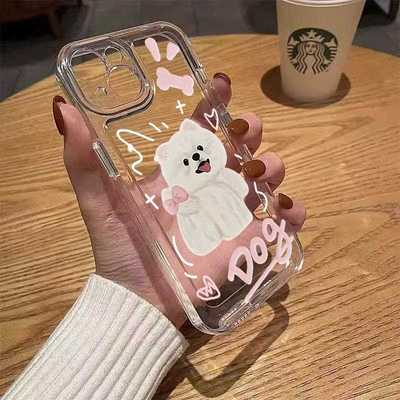 创意狗狗适用VIVOiqoo10手机壳y85太空壳x70pro防摔s9新neo5新款新款适用于苹果17promax手机壳iphone16巨好