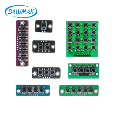 2/3/4/5位独立按键模块 STM32单片机微动按键 16位矩阵键盘板模块