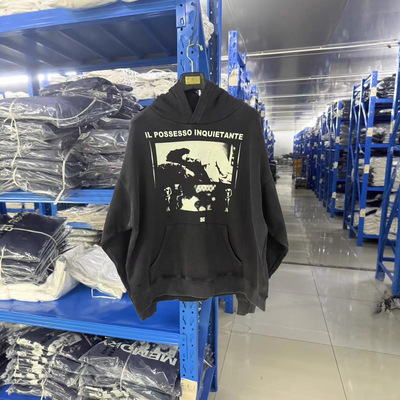 ERD忧郁的富二代做旧洗水连帽卫衣重工1010克