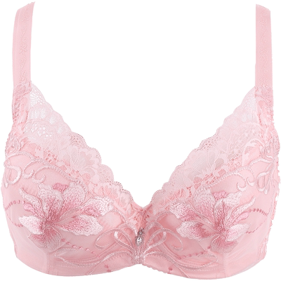 性感蕾丝全罩杯有钢圈v型内衣
