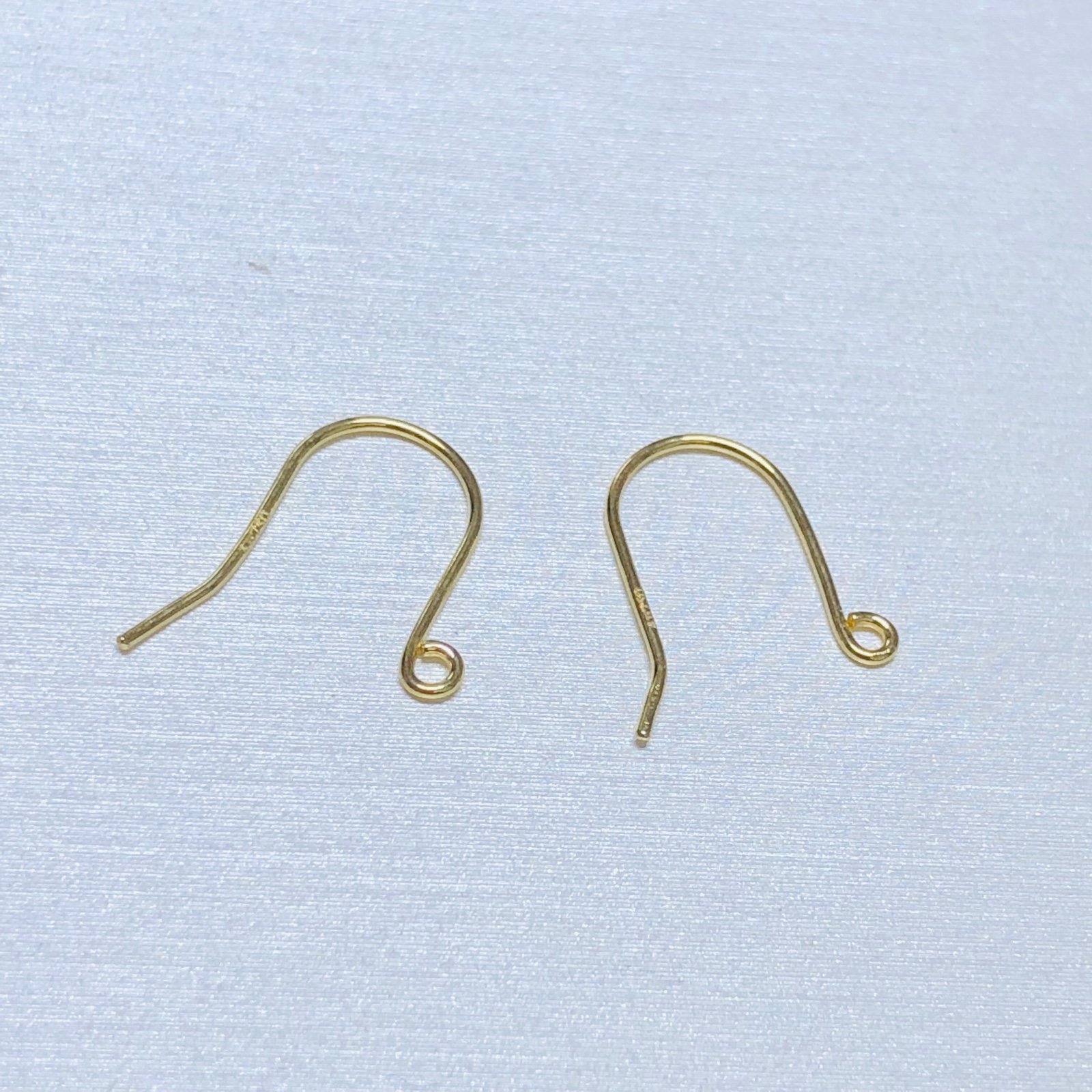 DIY配件18K金耳勾K金配件K金耳环耳勾开口圈diy配件_虎窝淘