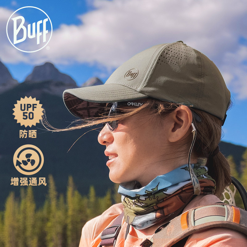 Buff运动帽户外春夏跑步帽子男女马拉松遮阳防晒吸汗速干棒球透气_虎窝淘