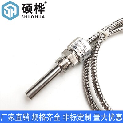 马达测温元件专用探头M16电机轴承测温探头 PT100热电阻 WZPM-201