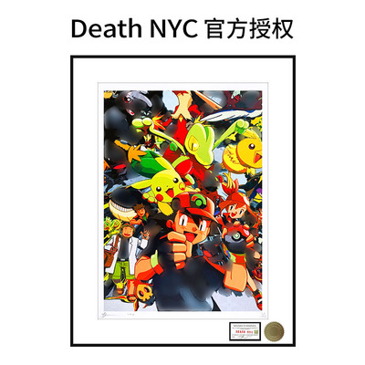 deathnyc宝可梦皮卡丘装饰画版画