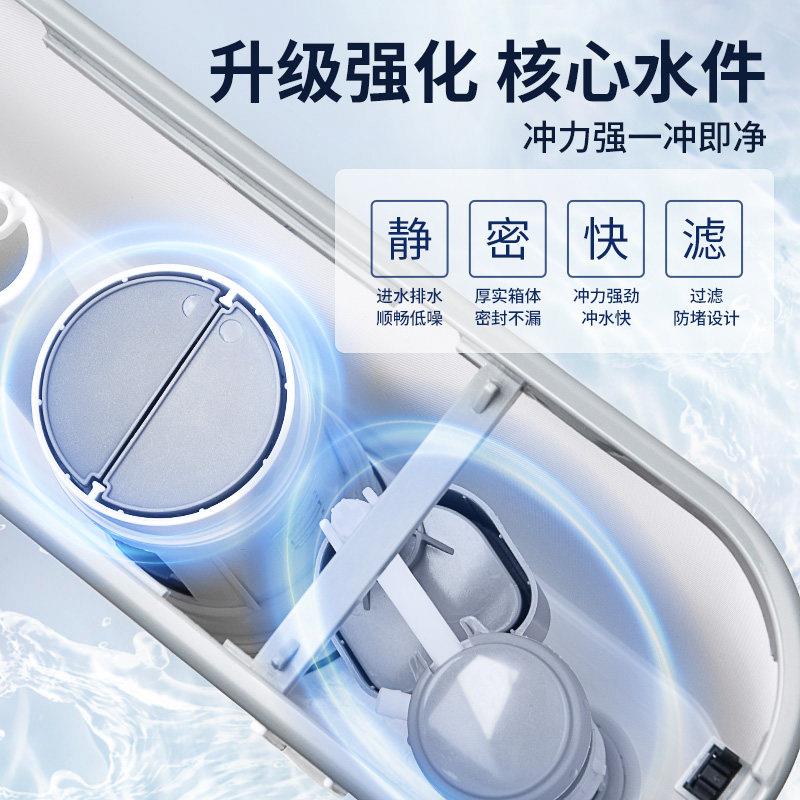 厕所冲水箱家用卫生间蹲便器蹲坑抽水马桶节能大冲力抽水箱全套