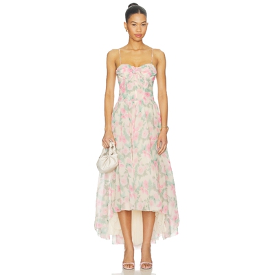 For Love & Lemons SATIN BURNOUT 连衣裙 26春夏新品 revolve小