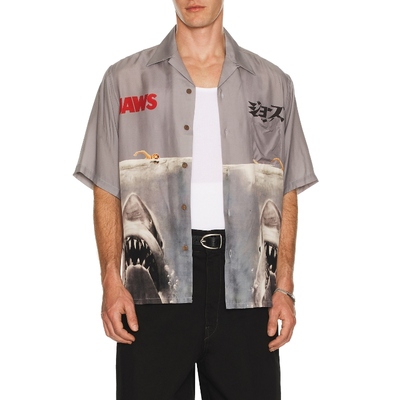 WACKO MARIA JAWS HAWAIIAN 衬衫REVOLVE小众新款