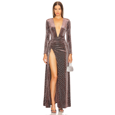 Michael Costello SHEANA 长裙revolve时尚小众新款