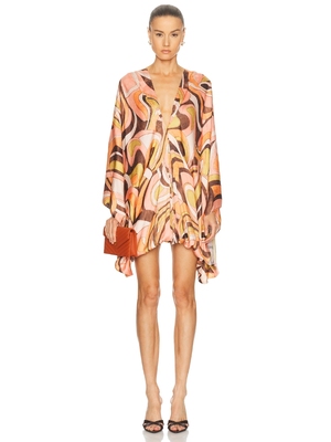 Alexis LISHAN 裙子 revolve小众新款 桃红色